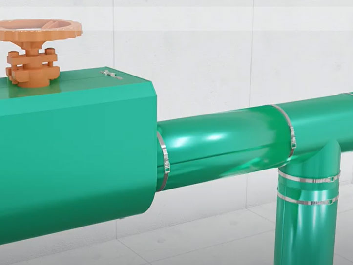 Clickclad Pipe cladding demonstration | ClickClad